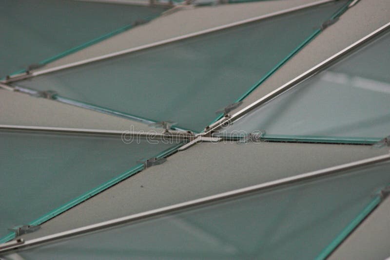 An Architecture of Geometry at Glass Window Stock Image - Image of ...
