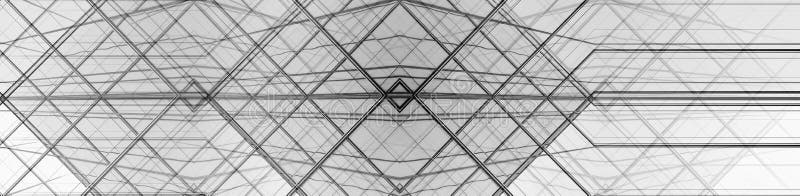 Geometry Glass Roof Pattern Structure in Building Toned in Coral Color ...