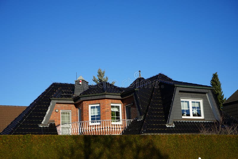 Modern German Architecture of a Single-family House. Berlin, Germany ...