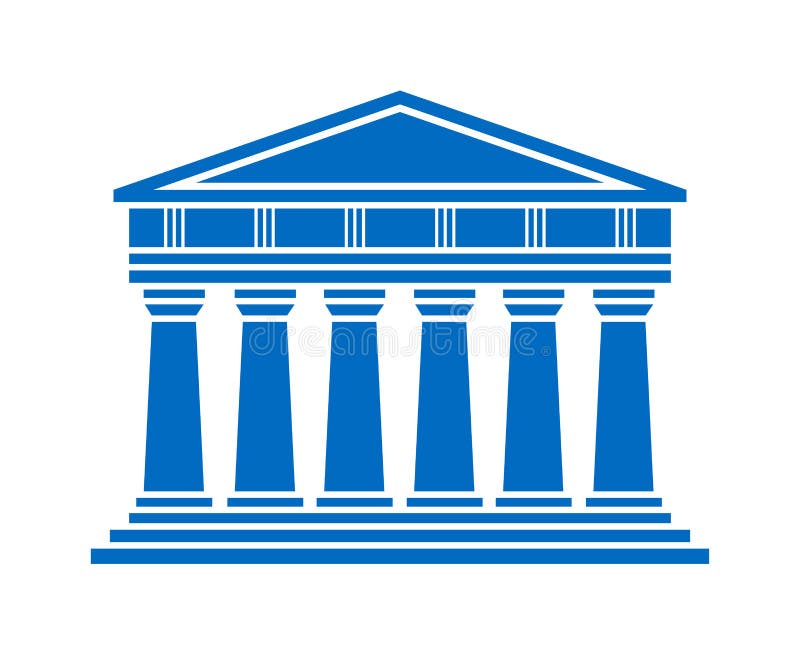 Architecture Greek Temple Icon Stock Vector - Illustration of culture ...