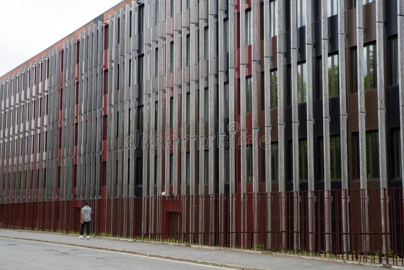 Architecture of a High School in Town Editorial Photography - Image of ...