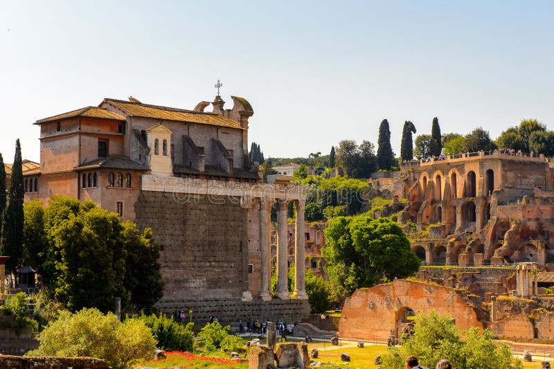 Architecture of the Historic Center of Rome, Italy. Editorial Photo ...