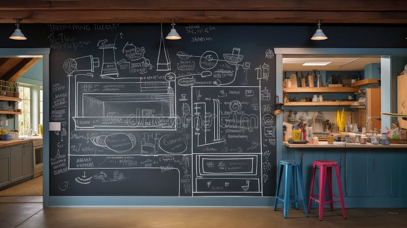 Architecture house chalk stock illustration. Illustration of educational - 375801914