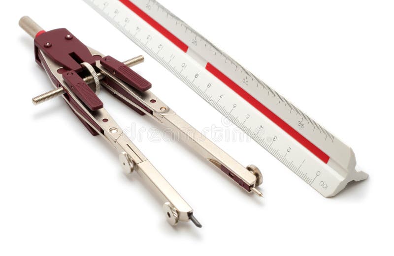 Compass Ruler Against Blueprint Stock Photos - Free & Royalty-Free ...