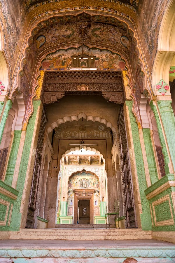 Architecture Indienne Typique, Inde Photo stock - Image du krishna ...