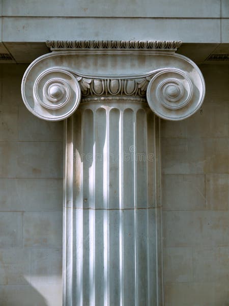 Architecture: Ionic Column Capital Stock Photo - Image of volutes ...