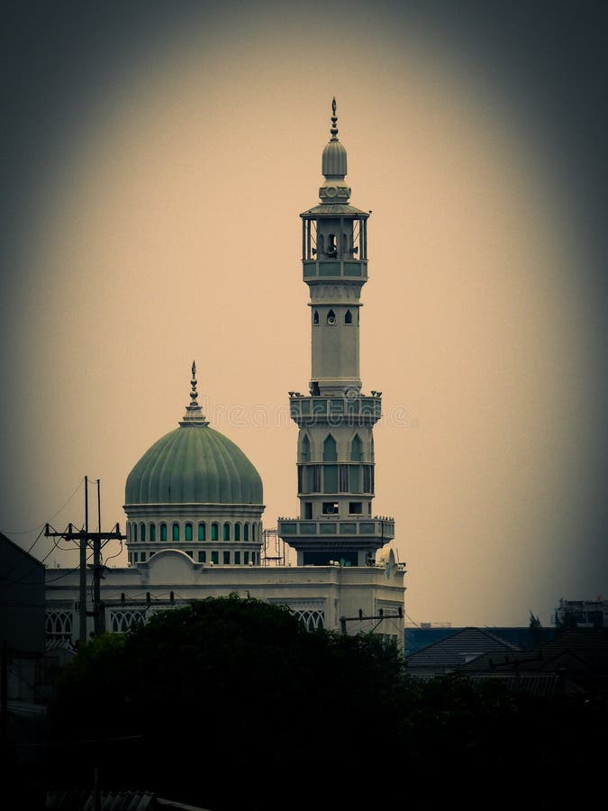 Architecture of Islamic Religion Building. Stock Photo - Image of ...