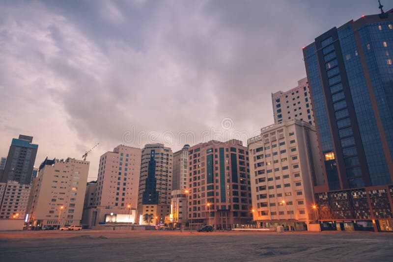 Architecture of Juffair stock image. Image of capital - 144116411