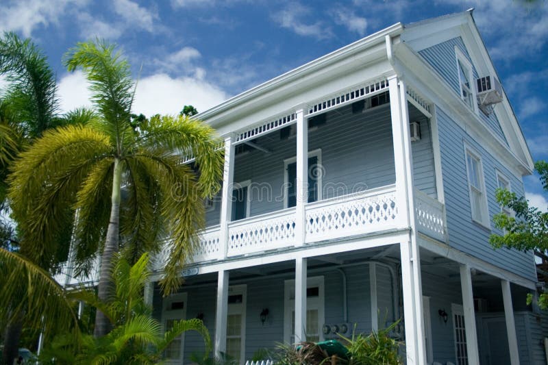 Key West Style House, Florida, USA Stock Image - Image of keys, tourism ...