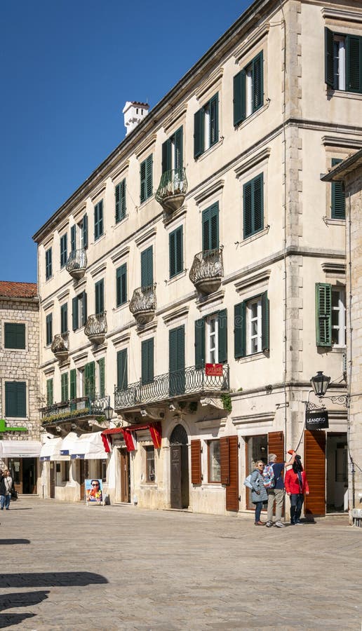 Architecture in Kotor Old Town in Montenegro Editorial Photography ...