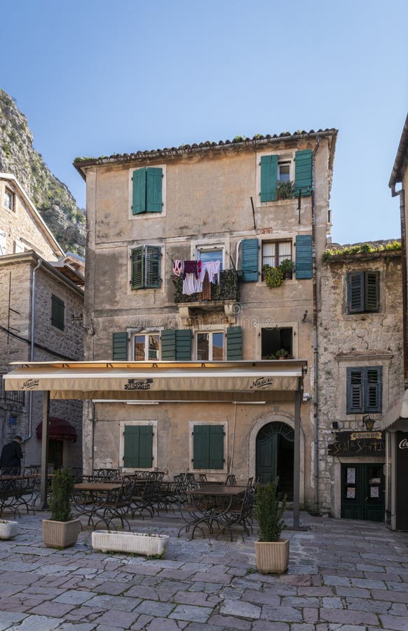 Architecture in Kotor Old Town in Montenegro Editorial Stock Image ...
