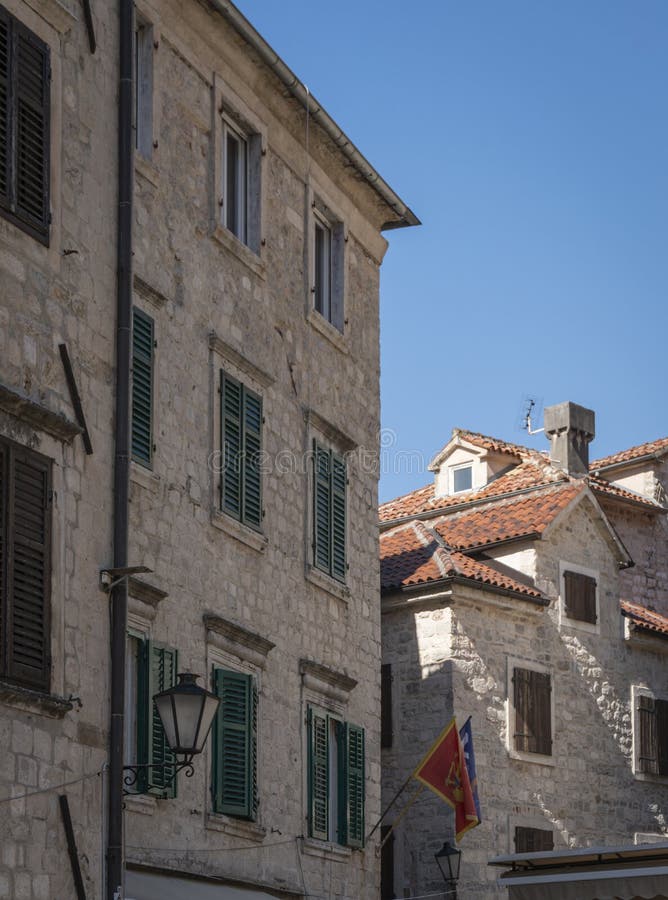 Architecture in Kotor Old Town in Montenegro Stock Image - Image of ...