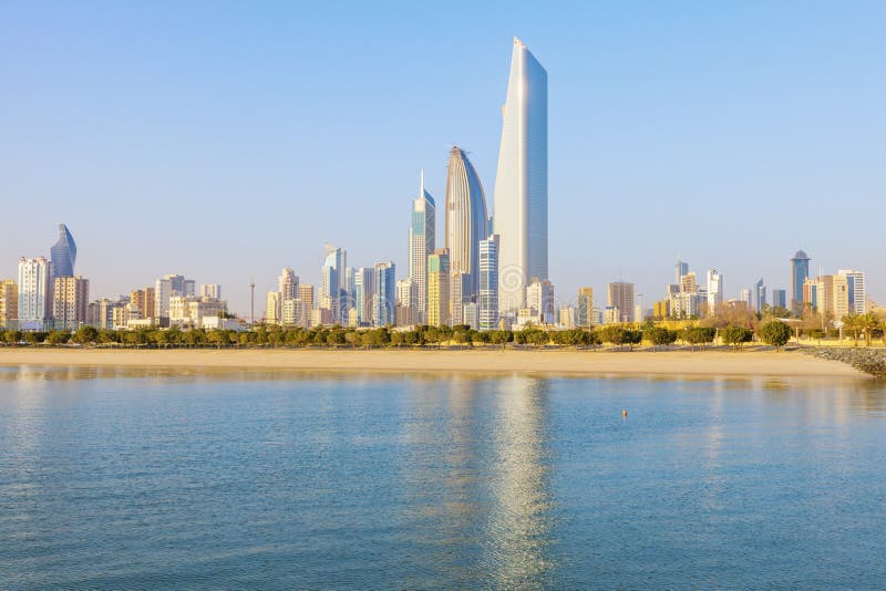 Architecture of Kuwait City Stock Photo - Image of downtown, building ...