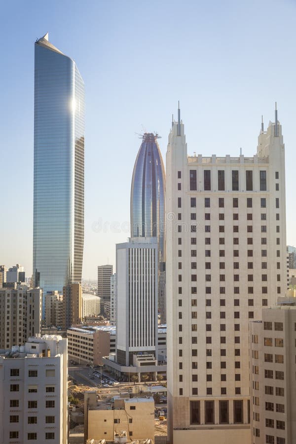 Architecture of Kuwait City Stock Image - Image of landscape, middle ...