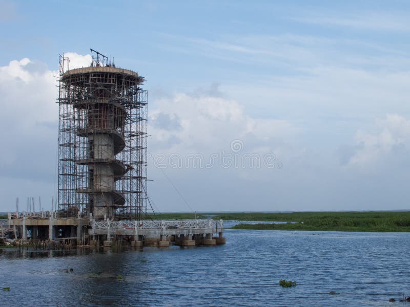 Architecture in the lake. stock image. Image of nature - 74231257