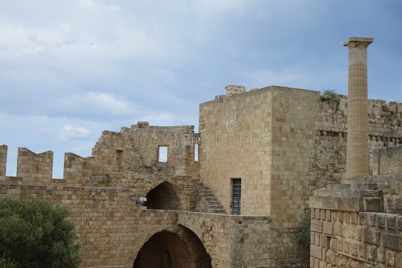 Gate Construction and Curtain Wall are from the Castle Side on the ...