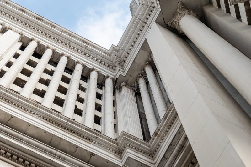 Architecture Large Building of Antique Roman Style Stock Image - Image ...