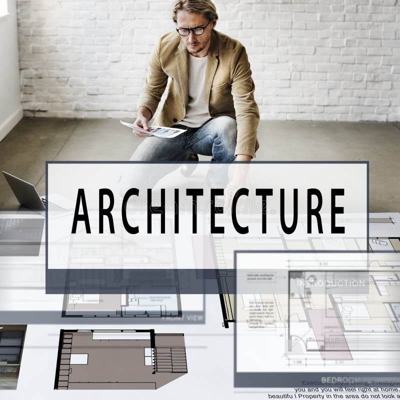 Architecture Layout Blueprint Build Construct Concept Stock Image ...