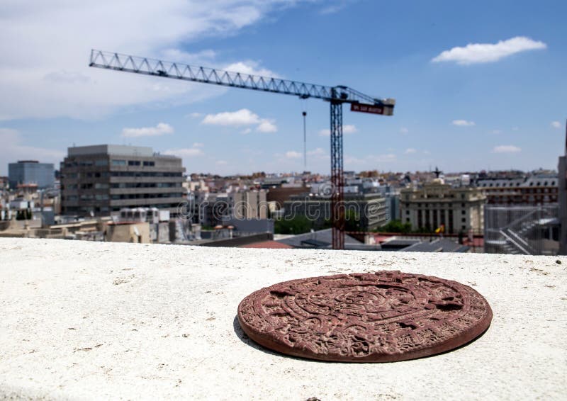 Architecture of Madrid. Decorative Elements of Madrid Building. Sights ...