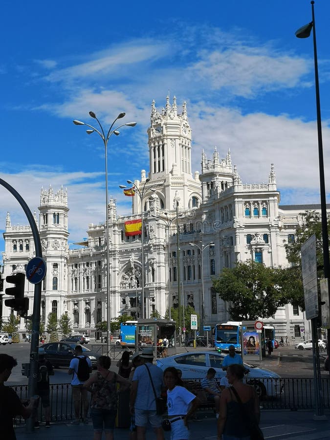 Architecture Madrid Spain Stree Traditional Old Town Editorial Stock ...