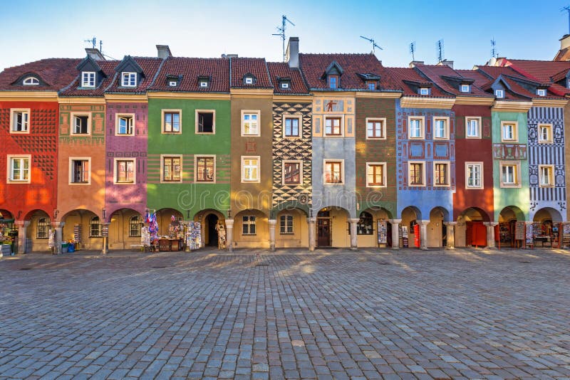 Architecture of the Main Square in Poznan Stock Image - Image of place ...