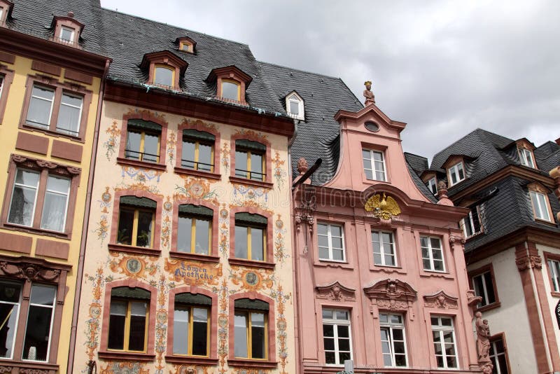 Architecture of Mainz stock photo. Image of baroque, townscape - 28453676