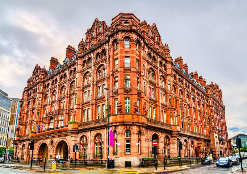 Architecture of Manchester in England Stock Image - Image of center ...