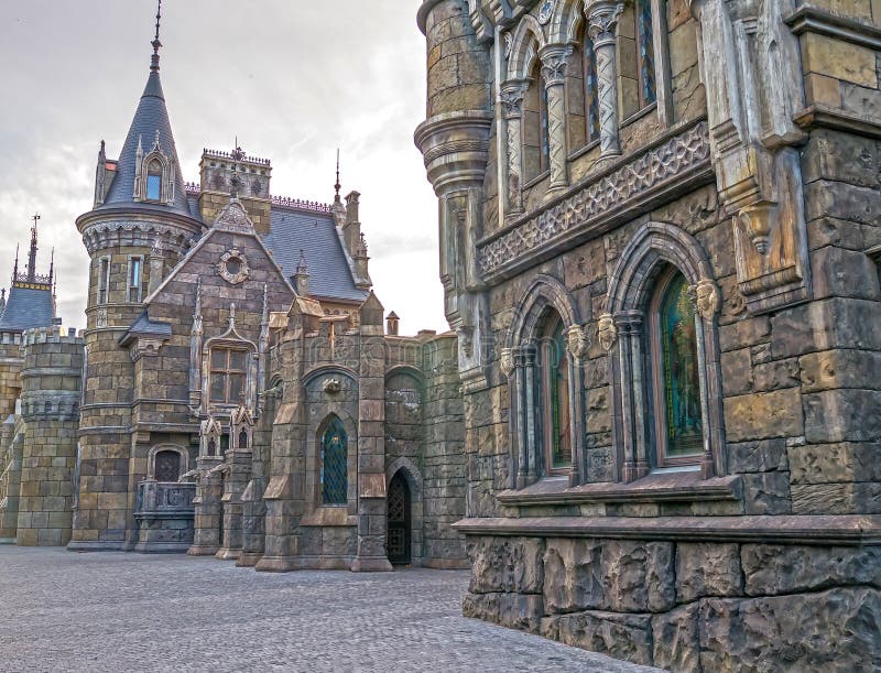 The Architecture of the Medieval Castle Stock Photo - Image of travel ...