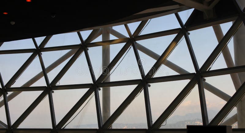 Architecture Metal Constructions. Abstract Background Stock Photo ...