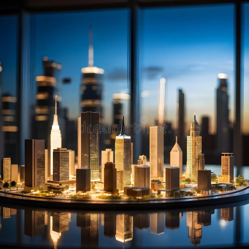 Architecture Model of a Skyscraper with Intricate Details Stock ...