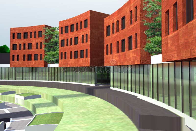 Architecture model stock illustration. Illustration of structure - 48556082