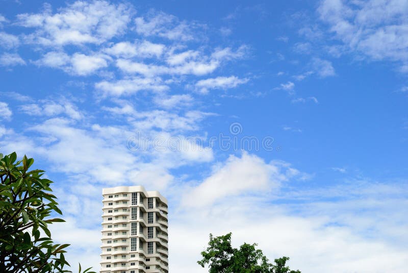 Architecture Modern Building with Blue Sky Background Stock Photo ...