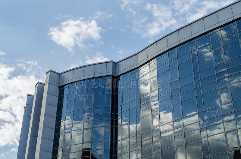 The Architecture of the Modern City. Business Center. Reflection of the ...