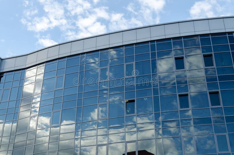 The Architecture of the Modern City. Business Center. Reflection of the ...