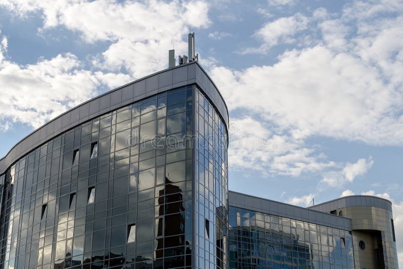 The Architecture of the Modern City. Business Center. Reflection of the ...