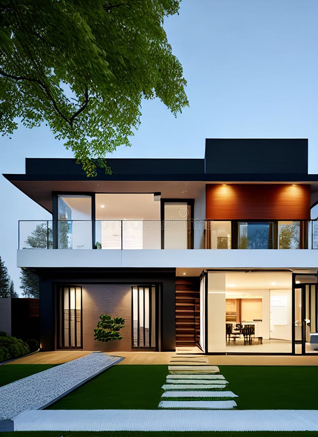 Architecture Modern Design, House Stock Photo - Image of house ...