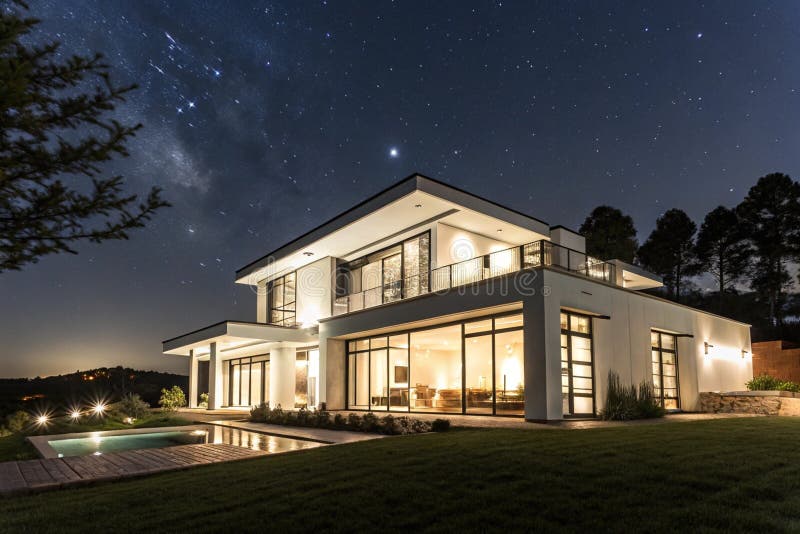 Architecture Modern Design, House Stock Illustration - Illustration of ...