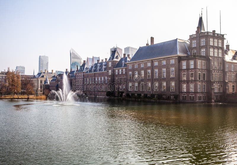 Architecture of Modern Hague (Den Haag) City Center. Netherlands. Stock ...