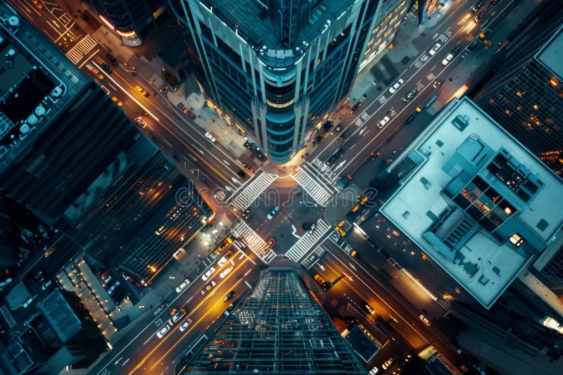 The Architecture of a Modern Metropolis Stock Illustration ...