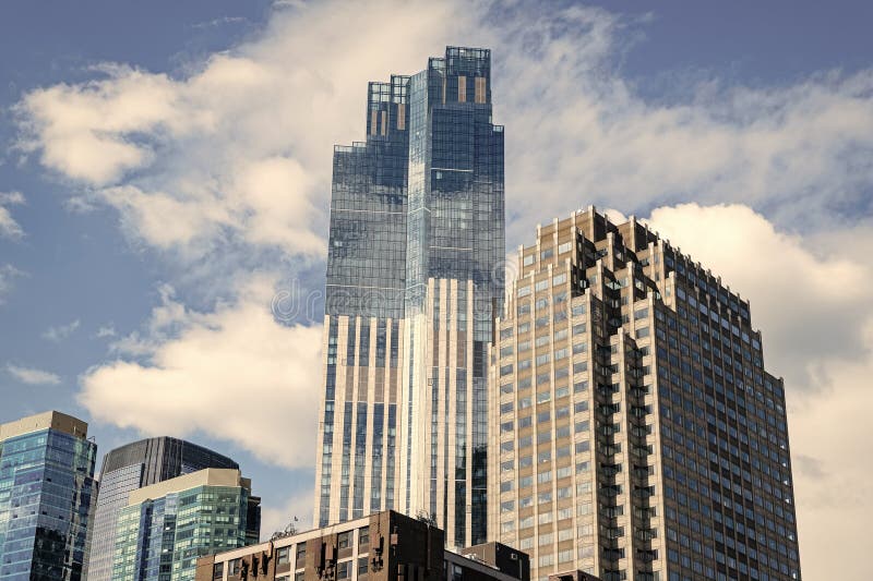 Architecture of Modern Office Building. Perspective City Skyscraper ...