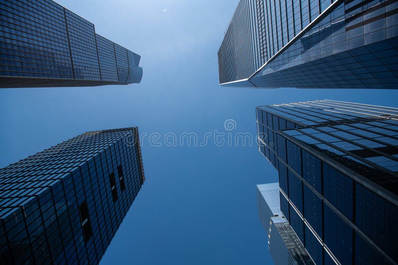 Architecture of Modern Office Building. Perspective City Skyscraper ...