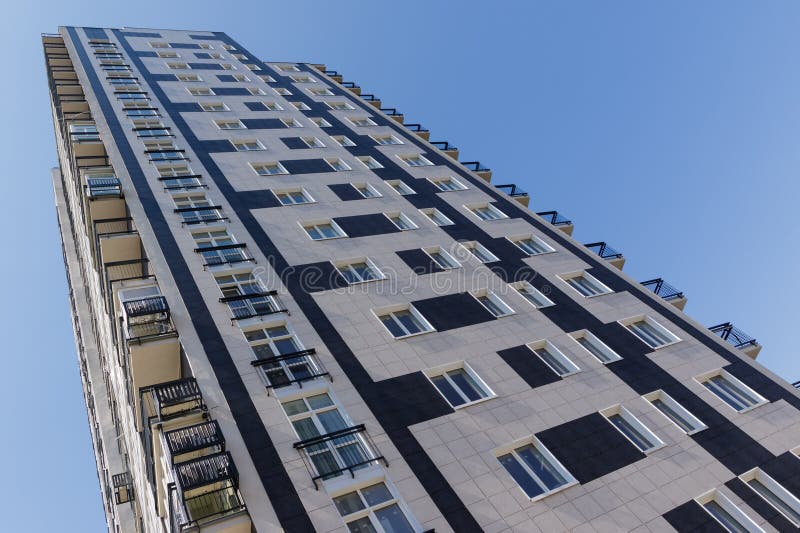 Architecture of Modern Residential Buildings Stock Image - Image of ...