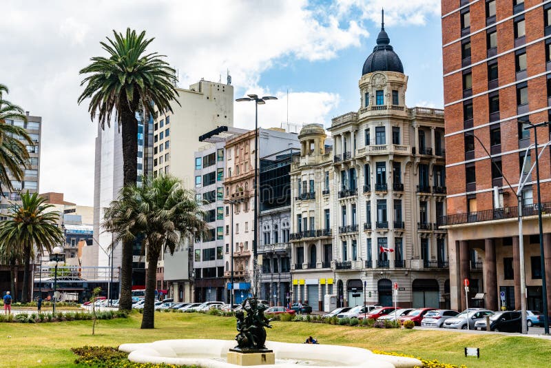 Architecture of Montevideo in Uruguay Stock Photo - Image of ...