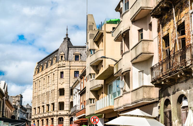 Architecture of Montevideo in Uruguay Stock Photo - Image of ...