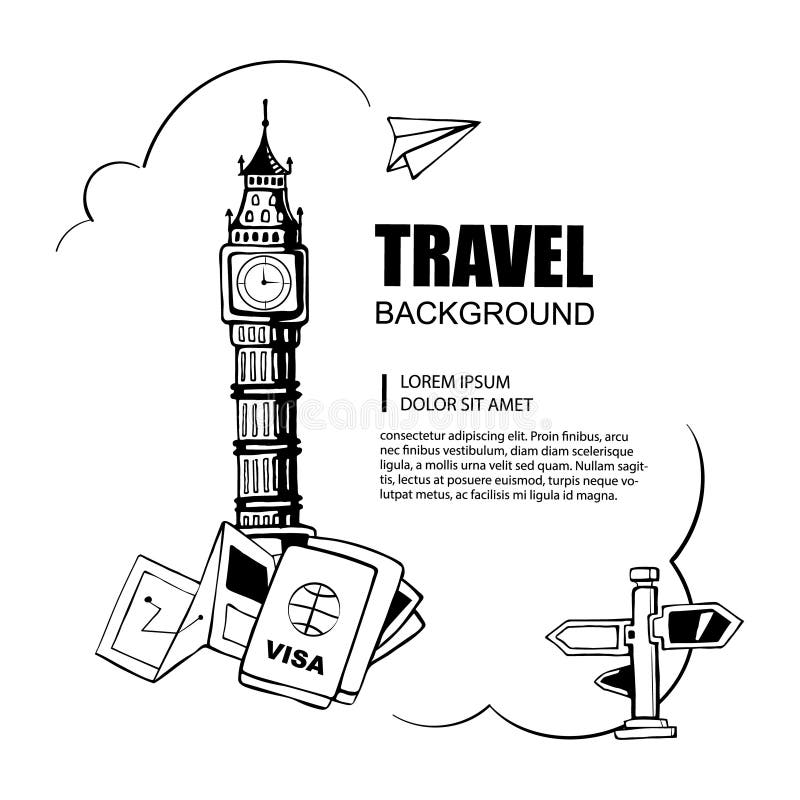 Architecture monuments stock vector. Illustration of destination - 57858286