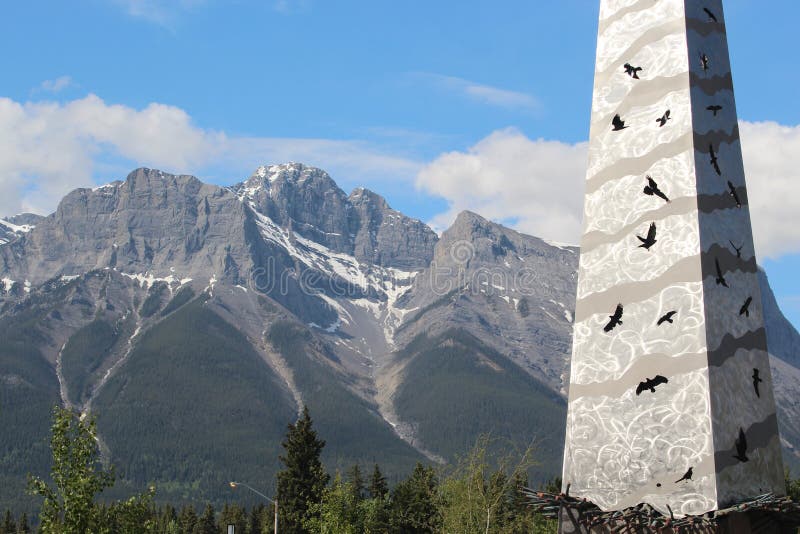 Architecture in the Mountains of Canmore Alberta Editorial Image ...