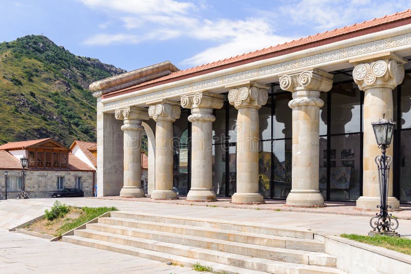 Architecture of Mtsheta, Georgia Editorial Photo - Image of city, river ...
