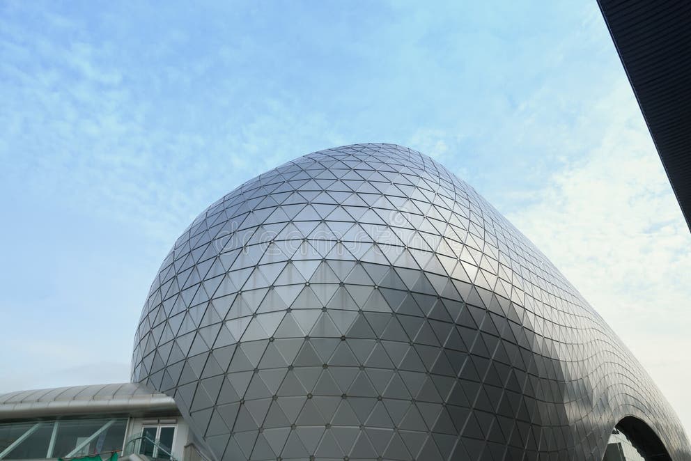 Architecture New Modern Design Editorial Stock Photo - Image of blue ...