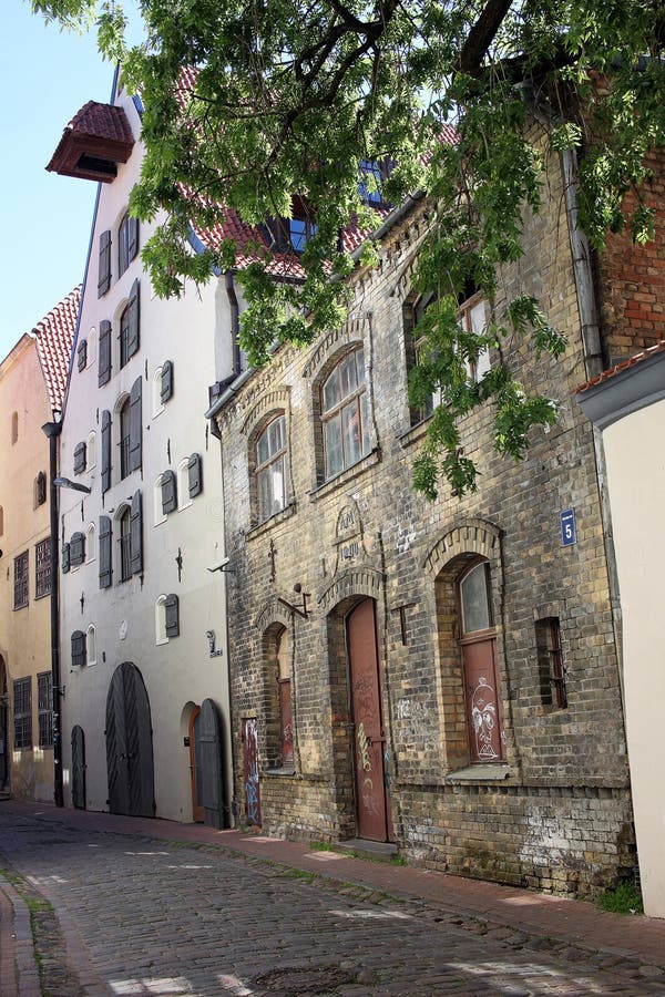 Architecture in the Old Riga, Latvia Editorial Stock Image - Image of ...