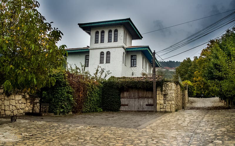 Architecture of the Old Streets in Sevastopol. Old Houses Stock Photo ...